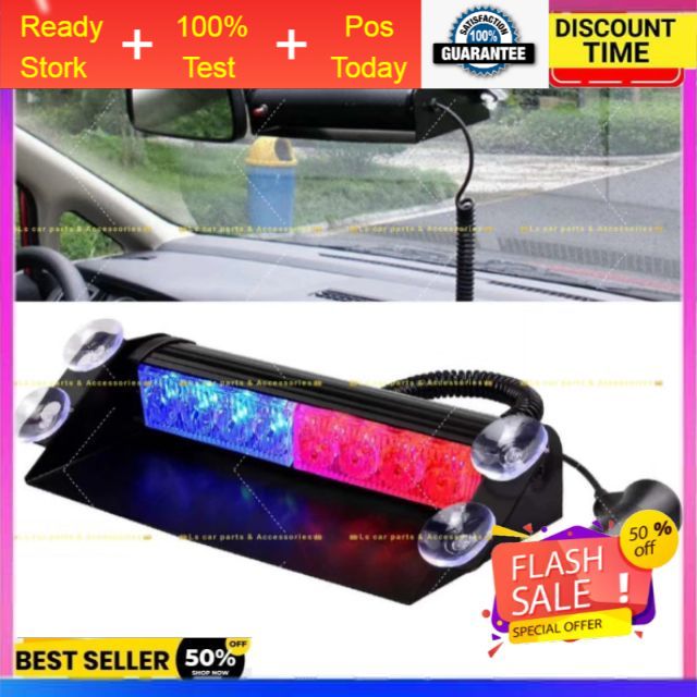 Light bar LED Dash Police horn siren alarm buzzer 6 Tone sound Warning ...