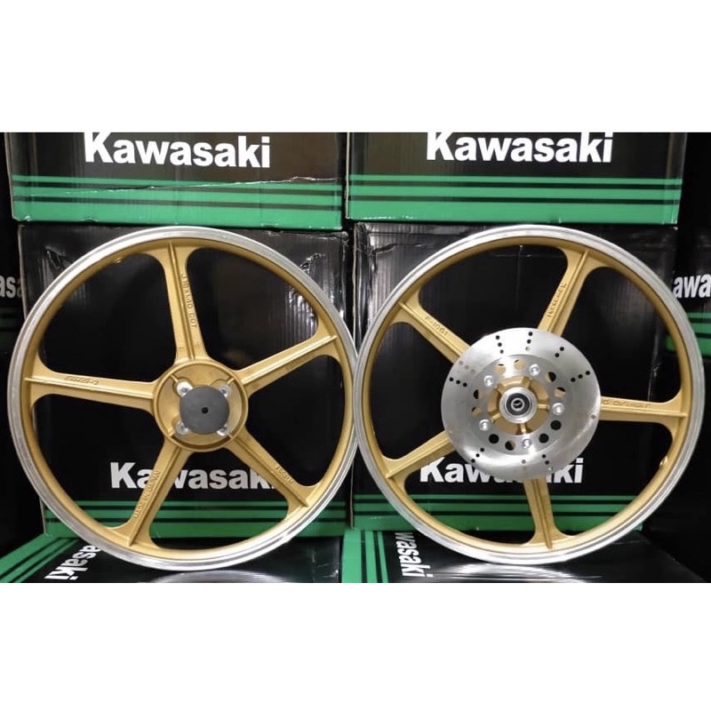 KAWASAKI RIM SPORTRIM AR80 18INCHES GOLD 5 BATANG GOLD | Shopee Malaysia