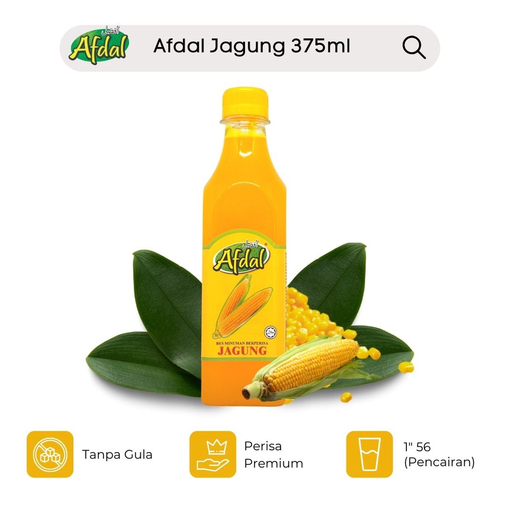 Afdal Jagung Flavoured Concentrate (375ml) | Shopee Malaysia
