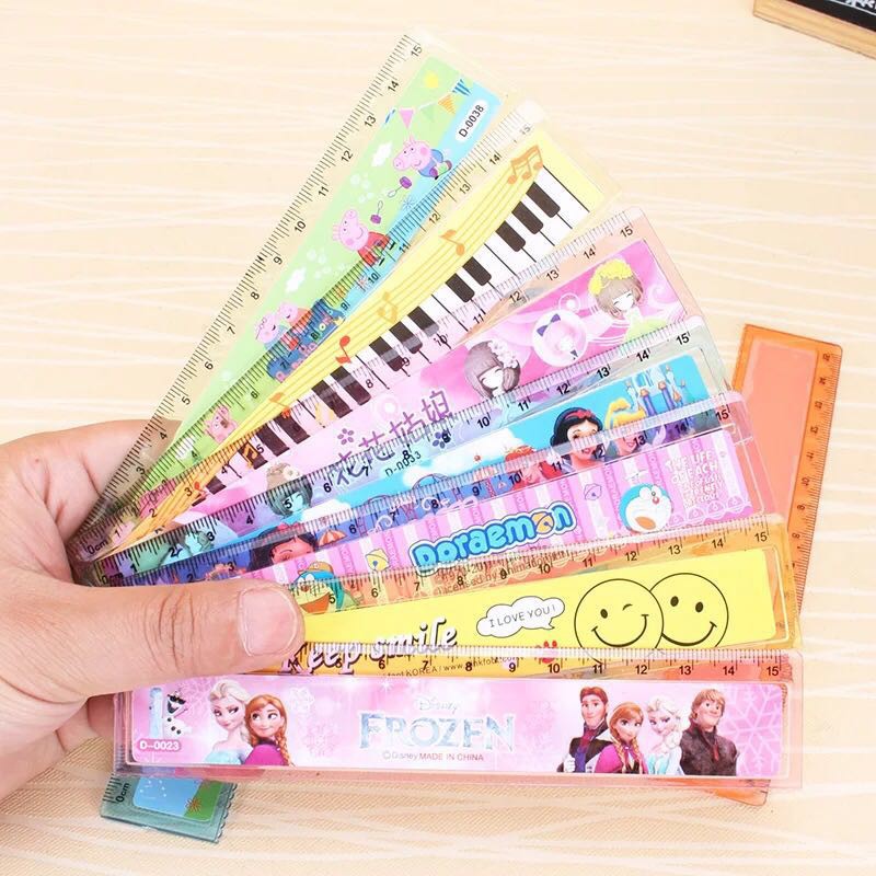 [ Ready Stock ] (15-02) 15CM Cute Cartoon Plastic Straight Ruler Kid's ...