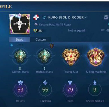 ACC MLBB UNTUK DIJUAL NAK TAU LEBIH LANJUT BOLEH MESSAGE DAHULU ...