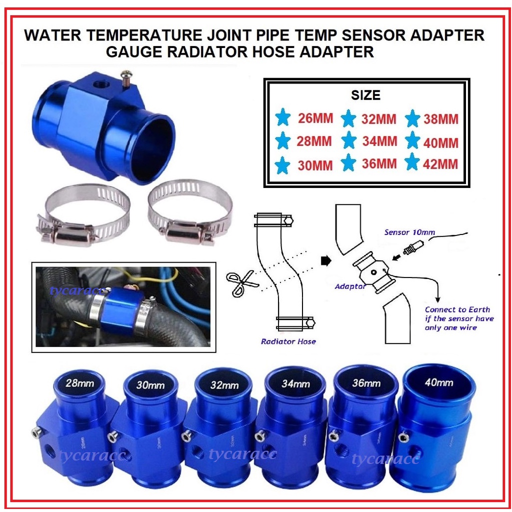 HKS Water Temperature Joint Pipe Temp Sensor Adapter Gauge Radiator ...