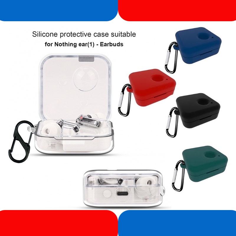 NOTHING Ear 1 Earbuds Silicone Case Full Cover Protection 2mm Thickness ...