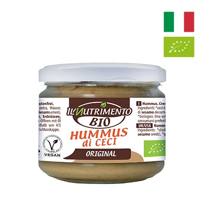 Il Nutrimento Organic Hummus (Spread cream of chickpeas and sesame ...