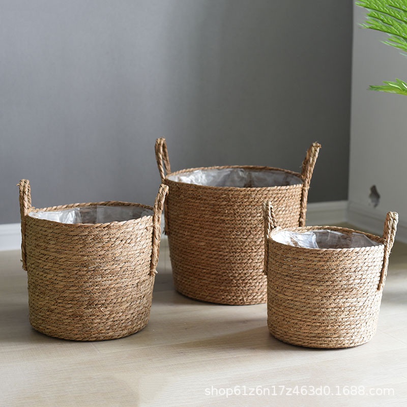 Flower pot basket rattan bakul pokok pasu rotan hiasan | Shopee Malaysia