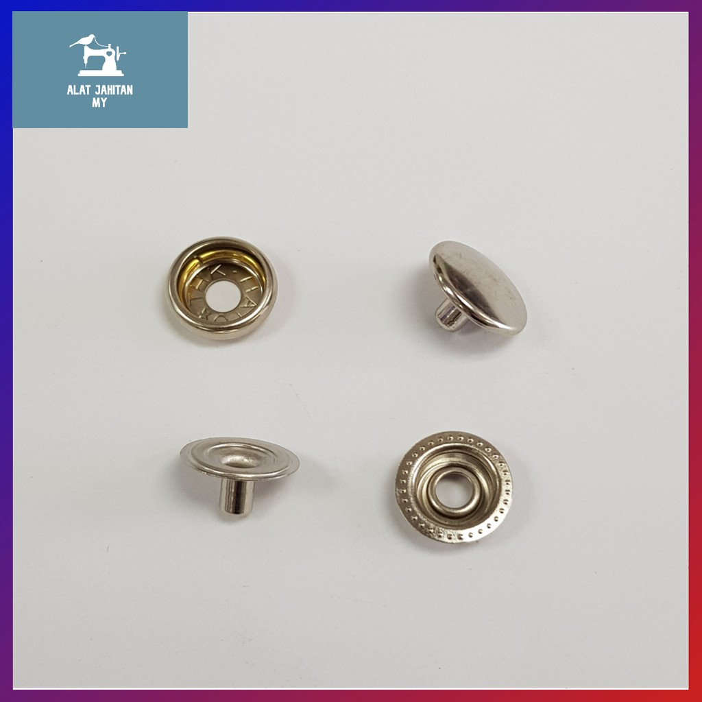 Stainless Steel Jacket Button/Snap Button 15mm (5sets/pack) | Butang ...