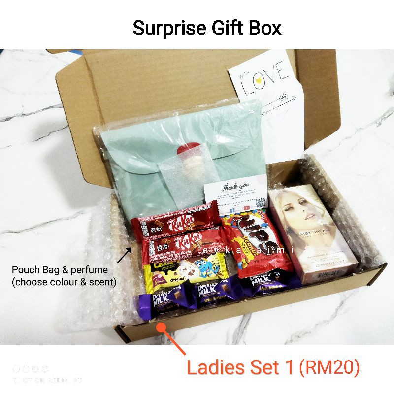 💖HOT💖Surprise Gift Box Budget (FREE wish note) - birthday anniversary valentine congrats gift ...