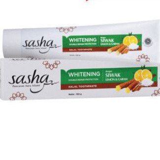 Sasha Toothpaste Herbal whitening Siwak Lemon & Salt 150g | Shopee Malaysia