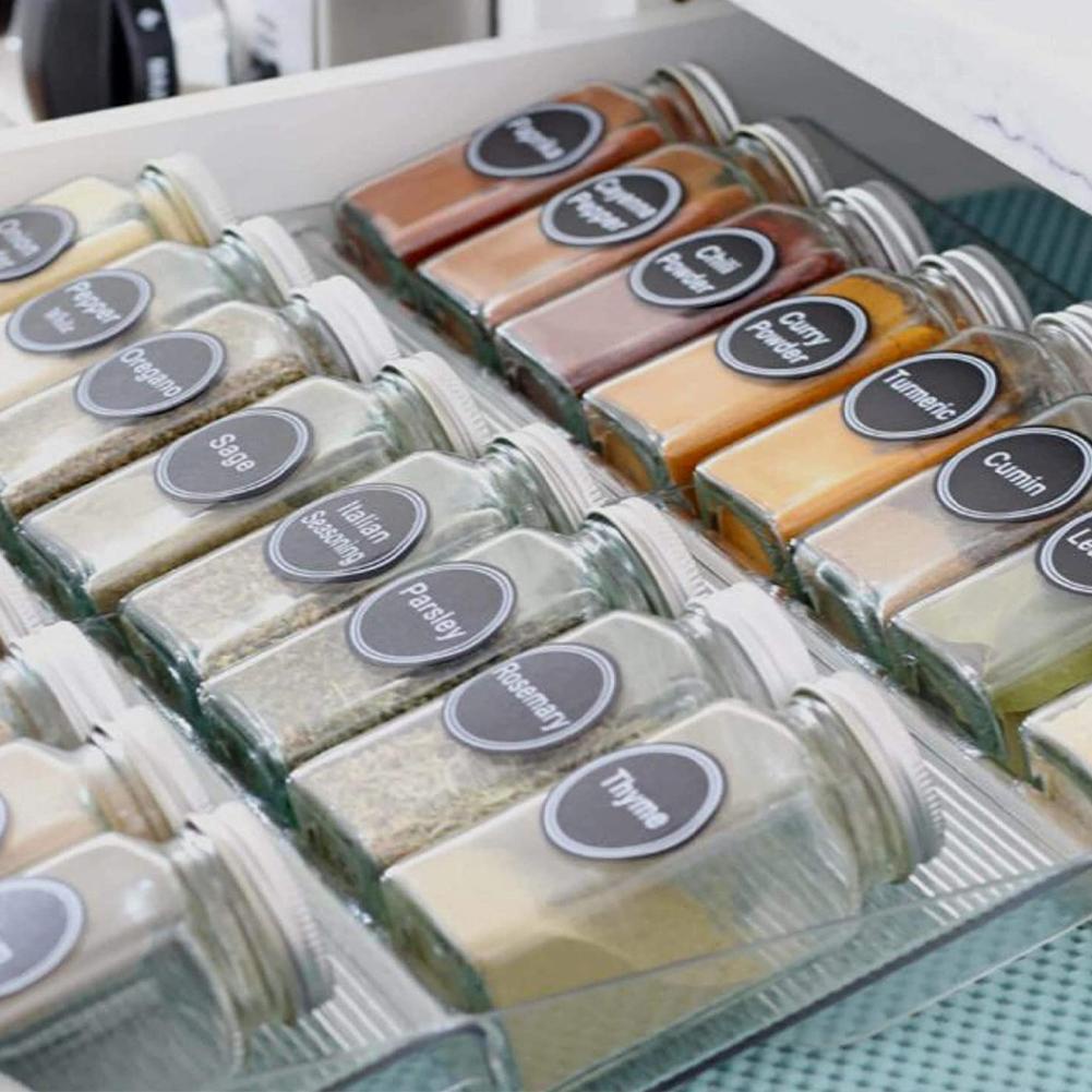 12 pieces Round Shape Label Stickers Mark Spice Jar Home Labels U4D0 ...