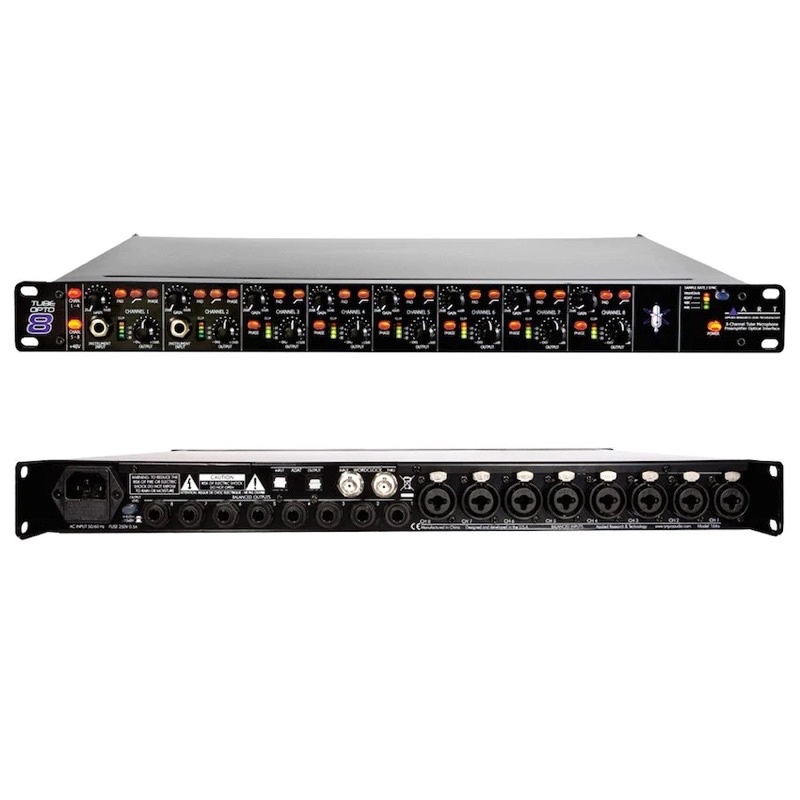 ART TubeOpto 8 8-channel Tube Microphone Preamplifier with Lightpipe ...