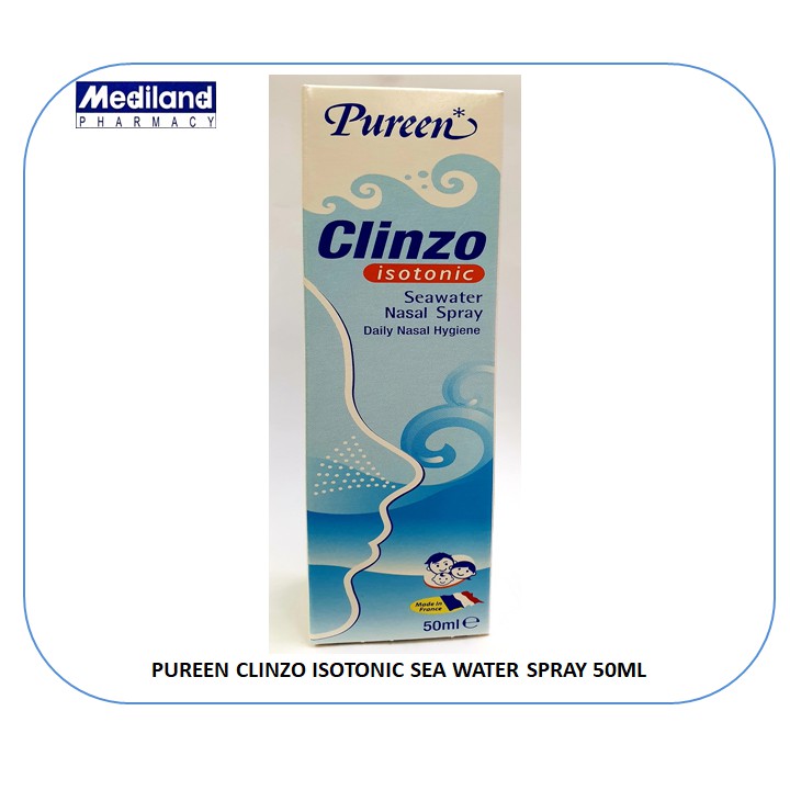 PUREEN CLINZO ISOTONIC SEAWATER NASAL SPRAY 50ML (EXP:10/25) | Shopee ...