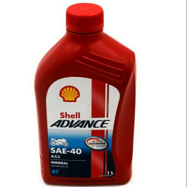 4T SHELL ADVANCE AX3 SAE-40 SAE40 API SF 1L | Shopee Malaysia
