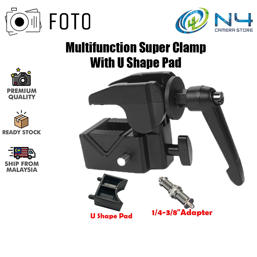 FOTO Super Clamp Big Clamp Spigot Video Production Tools Photography ...