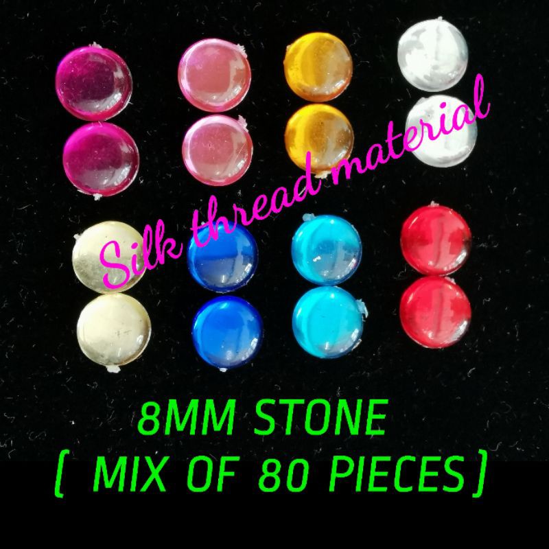 8mm mix color stone ( 80 pcs) | Shopee Malaysia