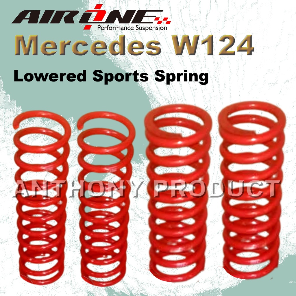 AIRONE Mercedes W124 Lowered Sport Coil Spring (Red Colour) | Shopee ...