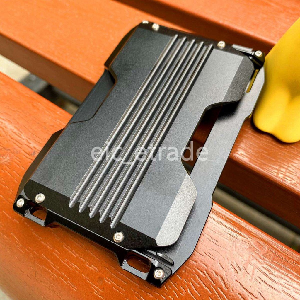 Aluminum RFID Metal Cardholder Wallet Men Business Badge ID Credit Card ...