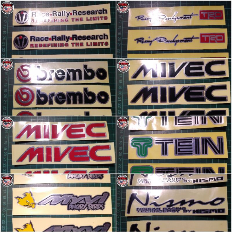 CLEAR STOCK CLEARANCE !!! CAR STICKERS PELEKAT KERETA TRD R3 NISMO ...