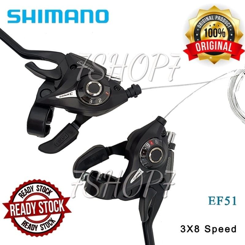 🔥Shimano🔥Original Shimano Genuine ST-EF51-8 Bicycle Shifter Derailleur ...