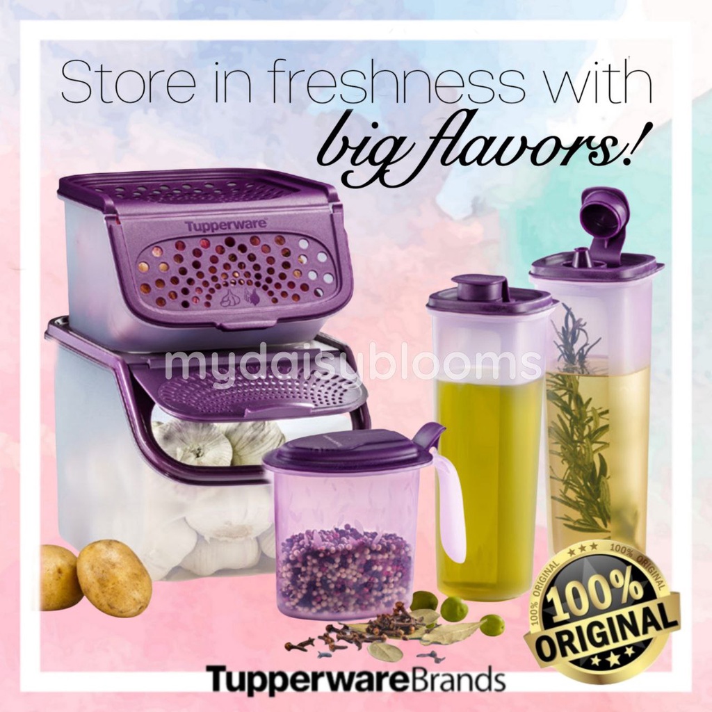 Tupperware Garlic N All Keeper | Salt N Spice | Perfect Pour | Bekas ...