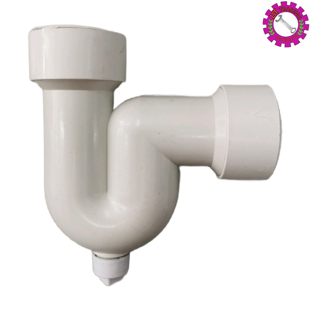 [READY STOCKS] UPVC P TRAP 1-1/2" / 40MM P TRAP / WASTE TRAP / BASIN ...