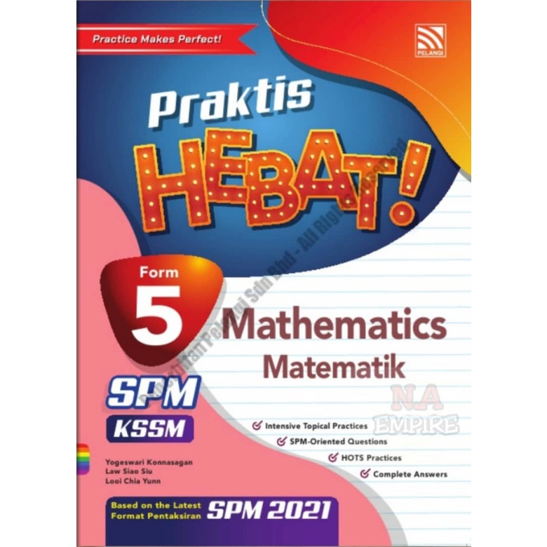 Praktis Hebat KSSM 2021 Form 5 Mathematics/Matematik | Shopee Malaysia