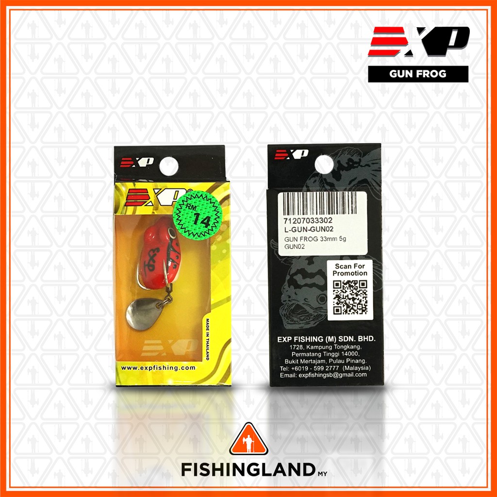 EXP Gun Frog | 33mm / 5g | Thailand Soft Rubber Frog | Shopee Malaysia