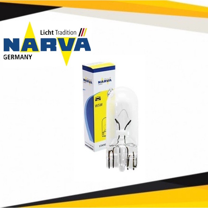 17177 Narva 12V 5W W2.1 X 9.5D W5W Conventional Interior Light Bulb ...
