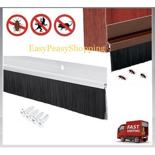 100cm High Quality Door Bottom Seal BRUSH With Screws/Getah Pintu Bawah ...