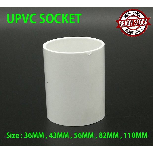 UPVC PIPE FITTING BRAND BBB (BINA) SOCKET | WHITE PUTIH BEST QUALITY ...