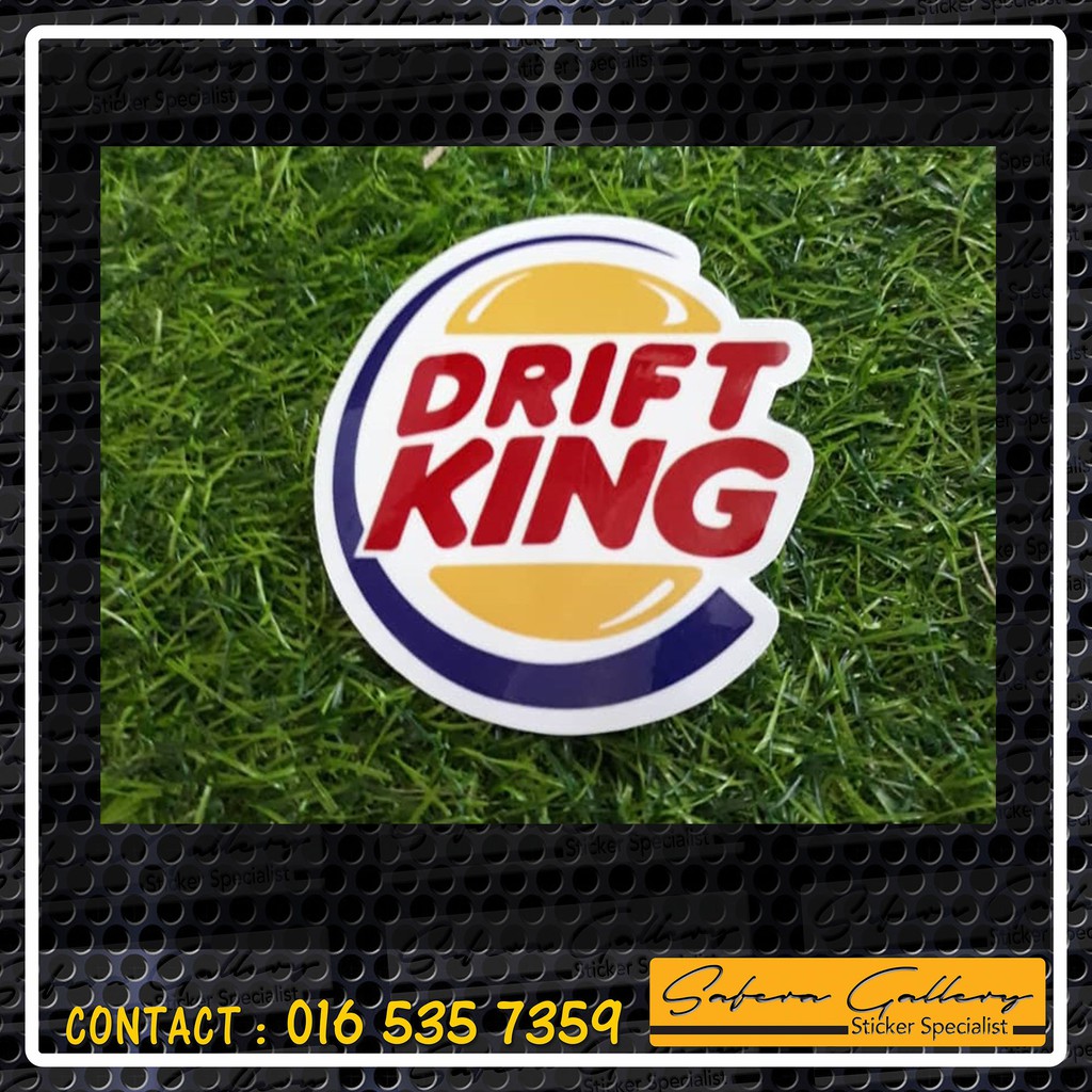 DRIFT KING STICKER car decal stickers bumper windshield body HONDA ...