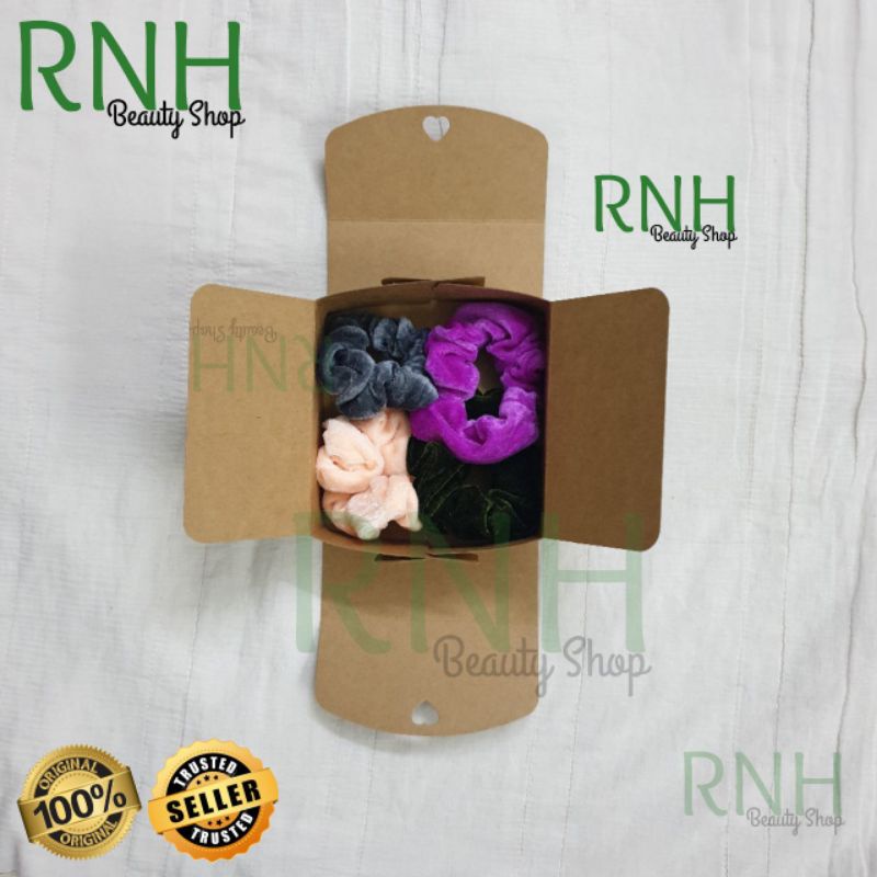 Surprise Gift Box for her girl - Velvet Scrunchies+1pc mystery gift+ ...