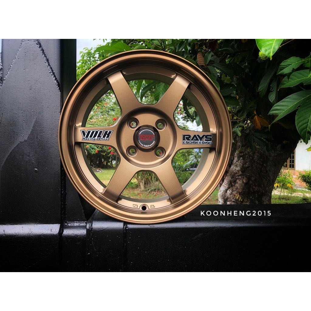 AUTO OPTIONS Thailand TE37 Sport Rim 15x7J 4x100 ET35 CB73.1 - READY ...