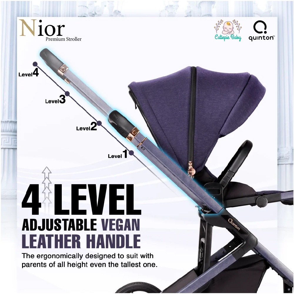 Quinton Nior One Push Folding System for 2-way Facing Baby Stroller ...