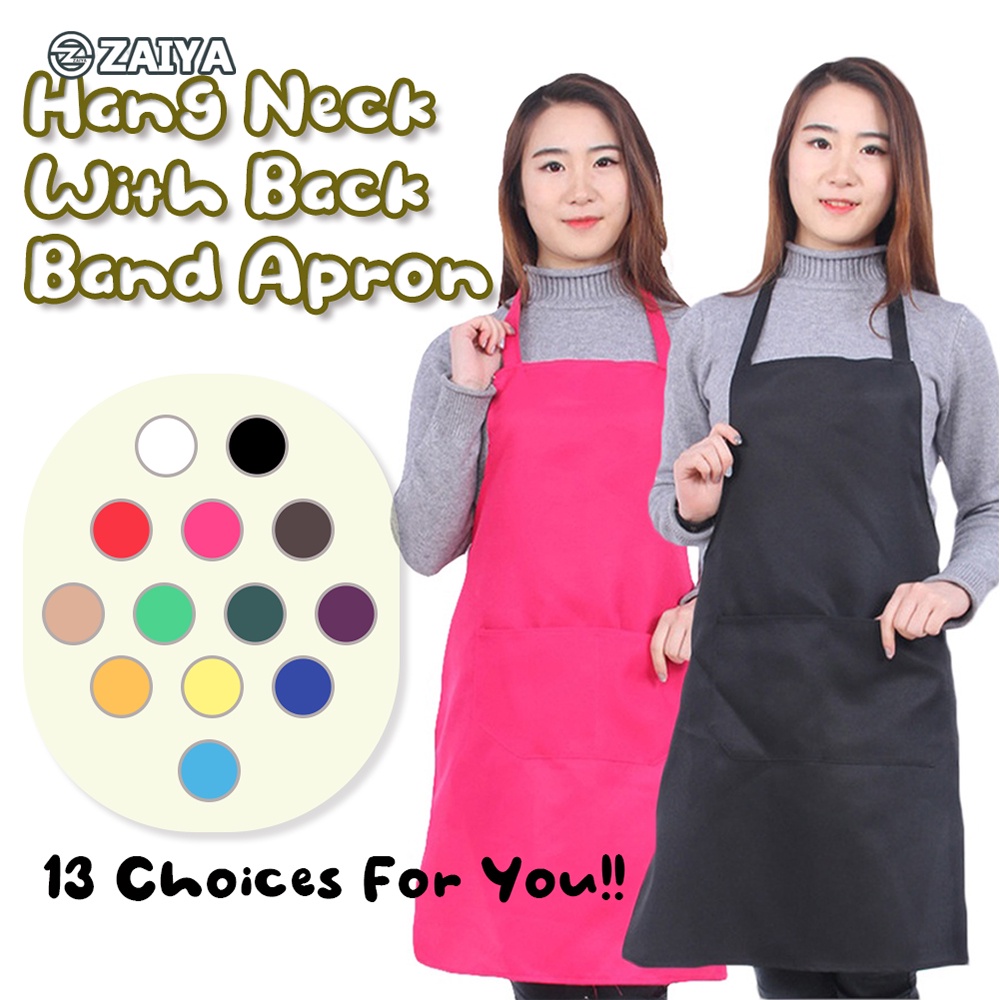 CHICKY Hang Neck Apron Overall Apron Murah Apron Dapur Kitchen Chef ...