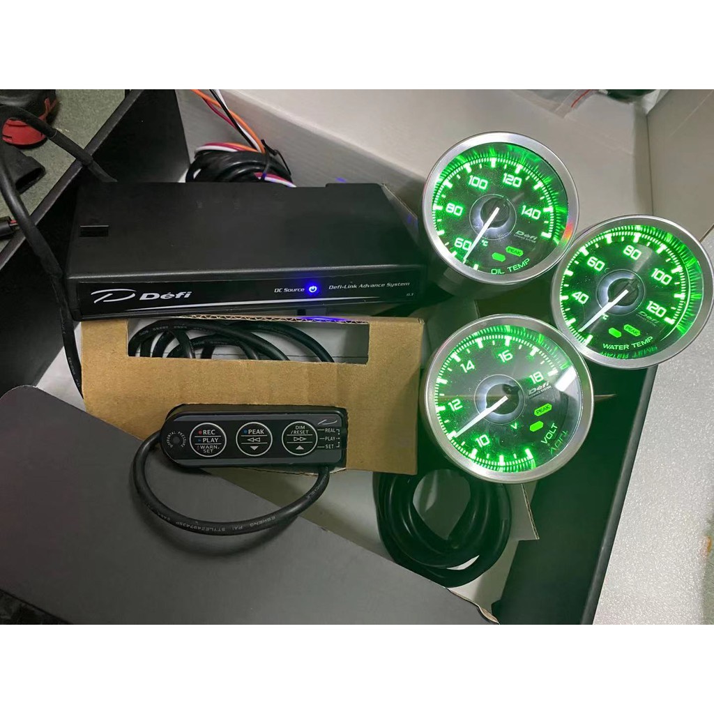 Defi Meter A1 Gauge Set 3pcs and 6pcs Set come WITH Controller/Sensor ...