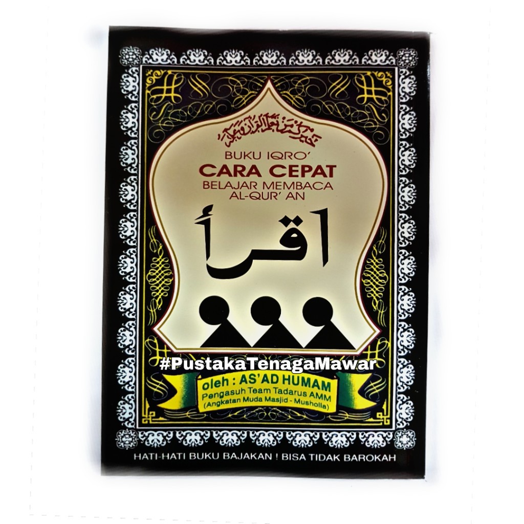 Iqra' Hitam Edisi Lengkap 1-6: Cara Cepat Belajar Membaca Al-Quran ...