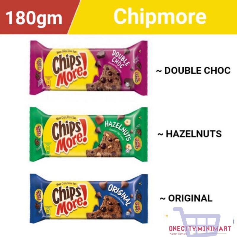 CHIPMORE 163.2G CHIPS MORE ORIGINAL / HAZELNUT / DOUBLE CHOC | Shopee ...