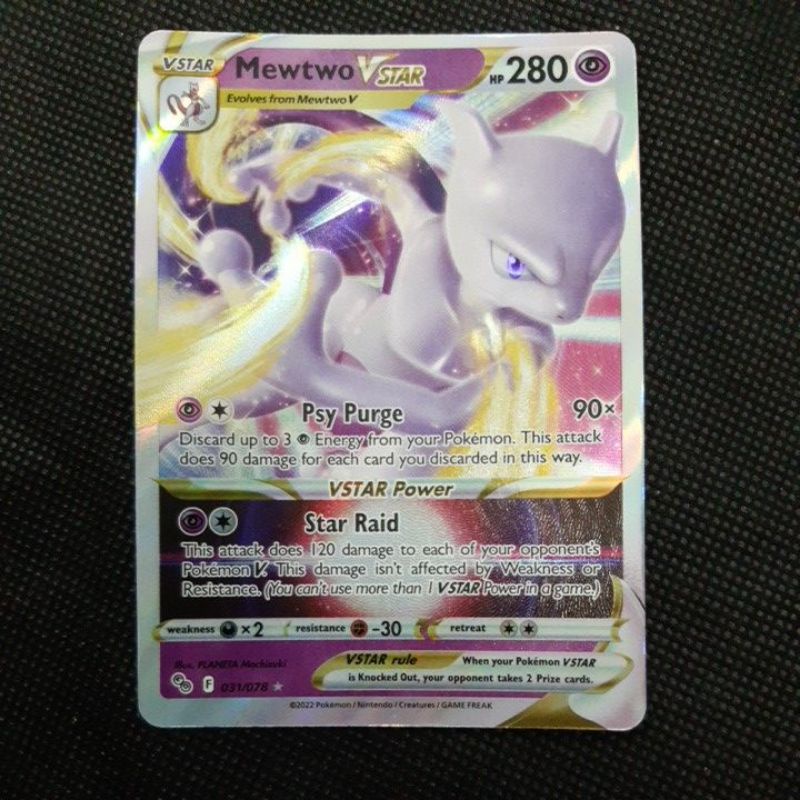 Pokemon Card TCG : Pokemon Go: Mewtwo VSTAR 031/078 100% Original ...