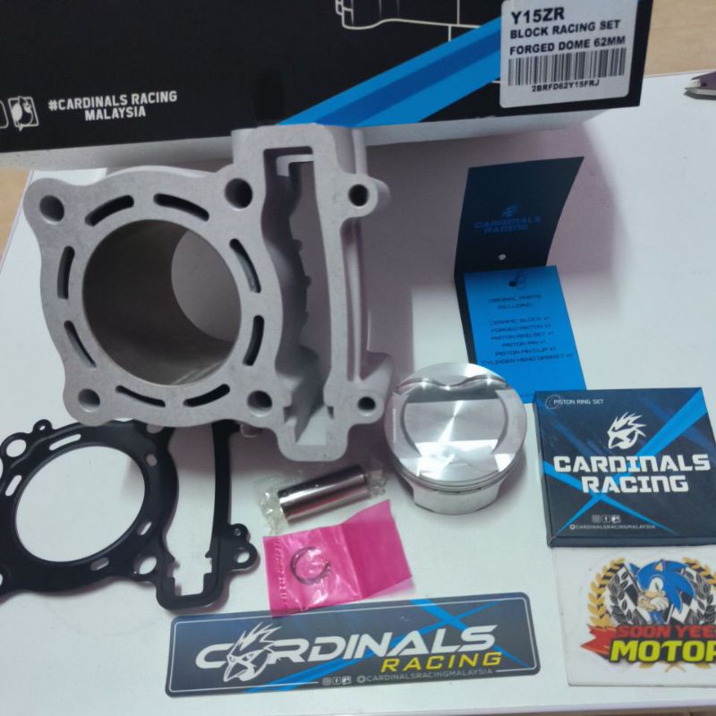 Cardinals Racing Ceramic Block Racing Set Forged Piston 62MM | Shopee ...