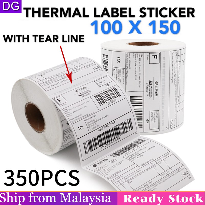 Printers |printer sticker| DG Thermal Printer Label Sticker Courier Bag ...