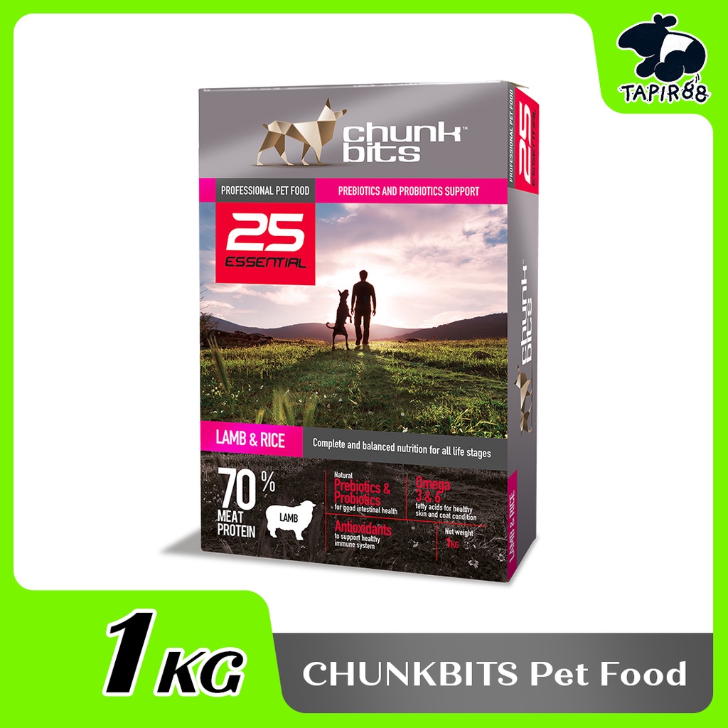 Chunk Bits Dog Food 1KG ChunkBits 22 Fish | 23 Venison | 24 Duck | 25 ...