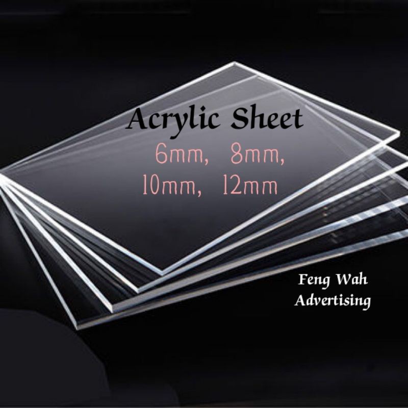 Acrylic Sheet (6mm, 8mm, 10mm, 12mm) A4 & A5 | Shopee Malaysia