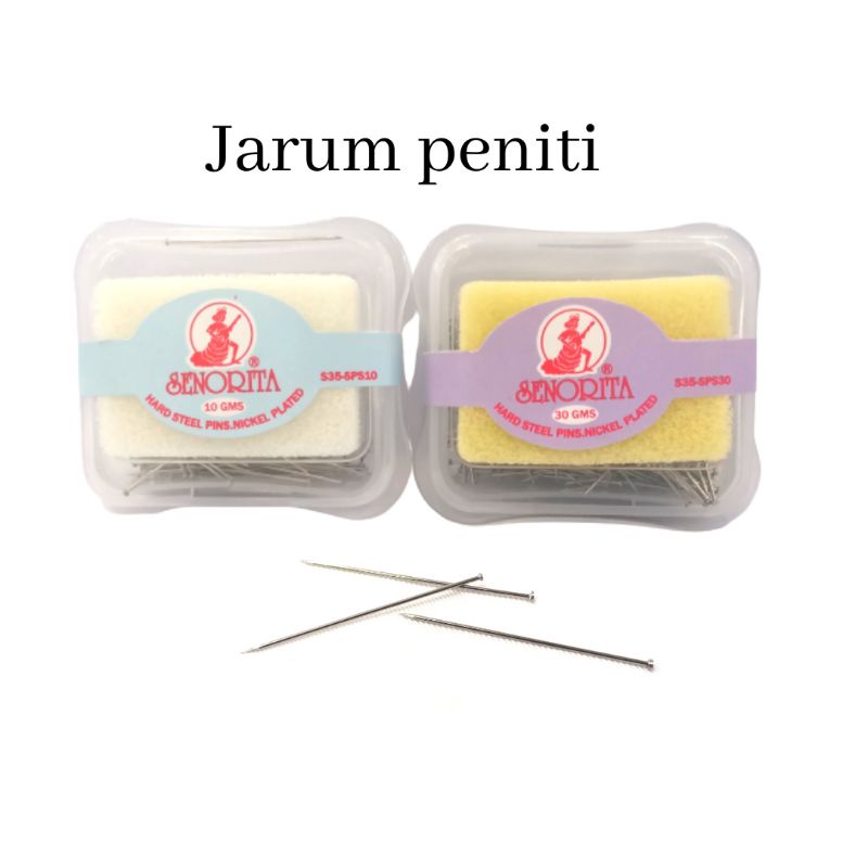 SENORITA HARD STEEL PINS /JARUM PENITI /PIN TUDUNG PIN JAHIT DRESSMAKER ...