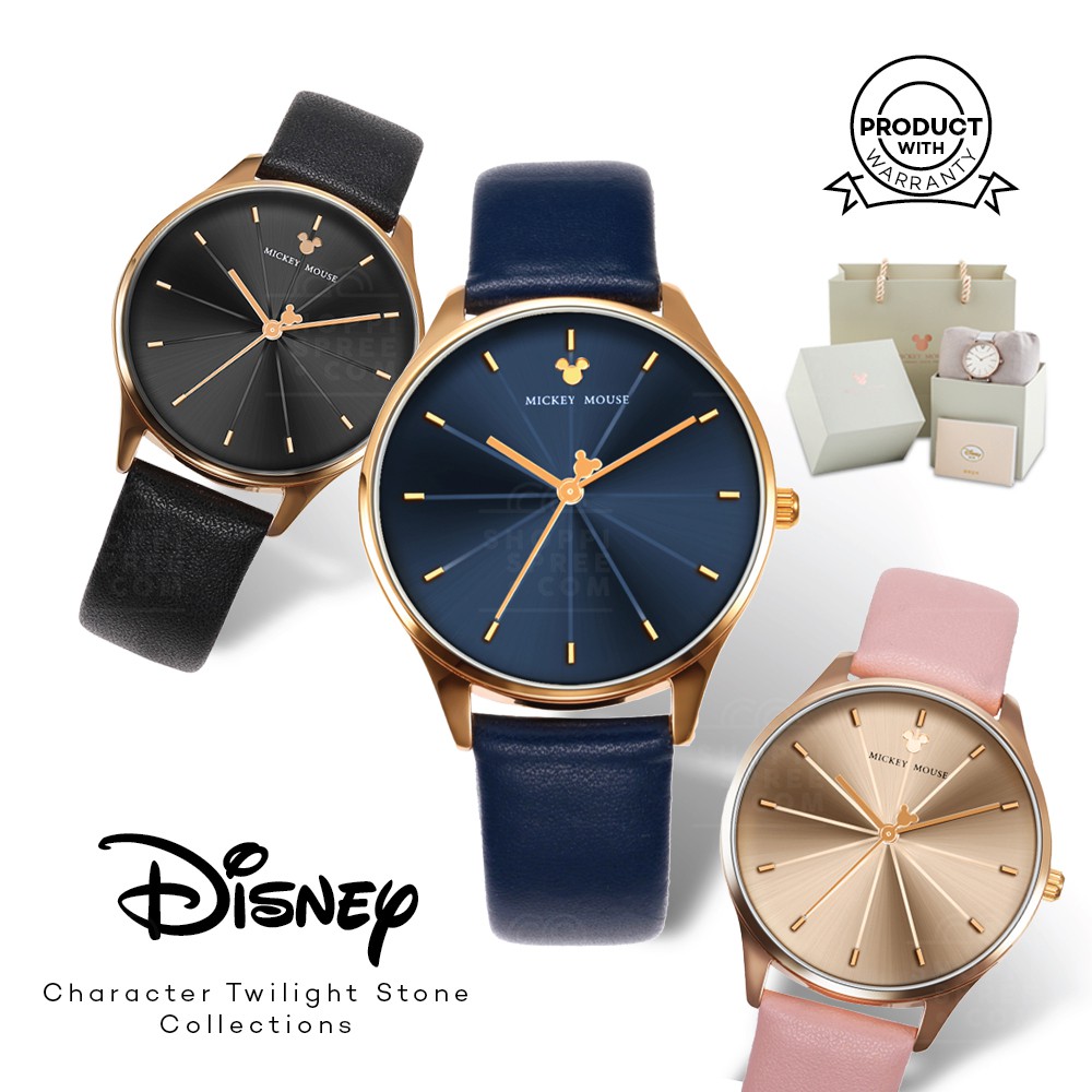 Disney Gold Mickey Character Dial Women's Watch Collections | Shopee ...