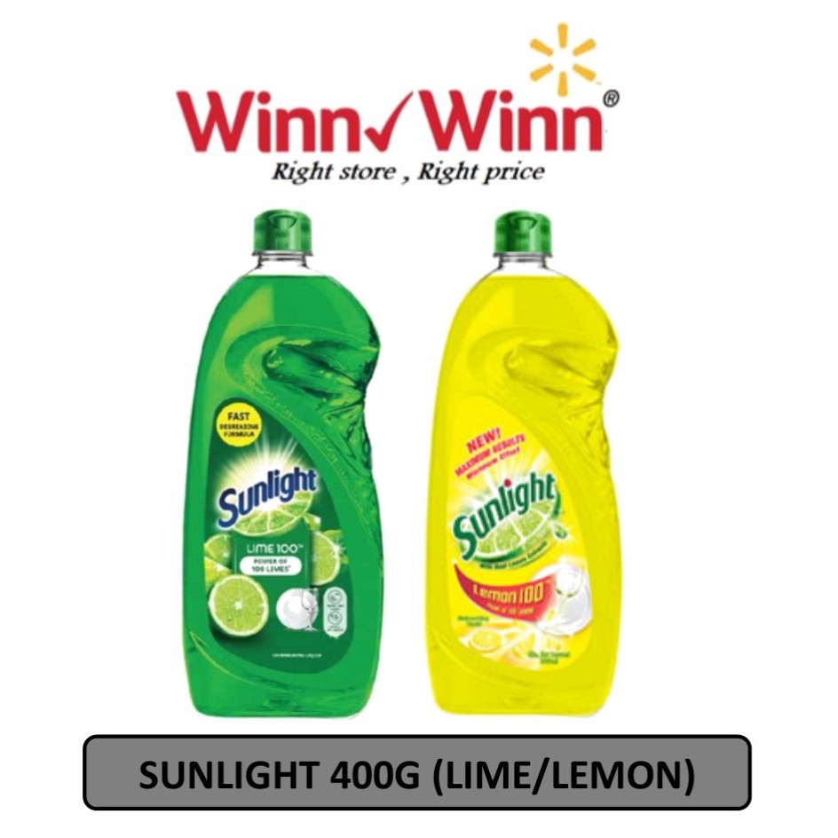 SUNLIGHT ( Lemon / Lime ) Dishwashing Liquid 400G | Shopee Malaysia