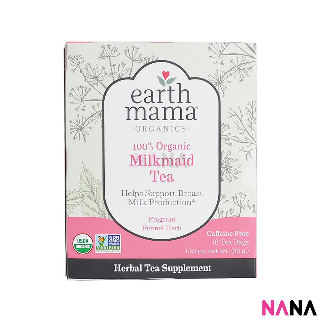 Earth Mama Organics Milkmaid Tea (Support Breast Milk Production)16 Tea ...