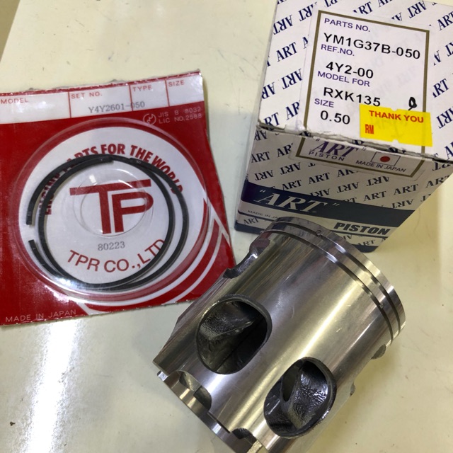 Piston Art Thai + Ring Japan RXZ / RXK /Y125z / DT125 set | Shopee Malaysia