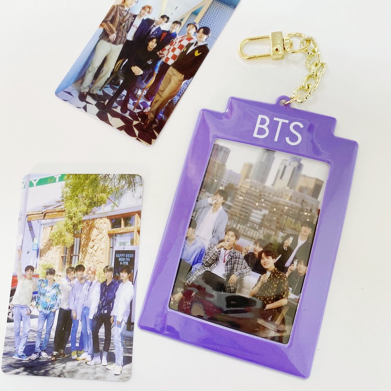 KPOP BTS Purple Card Bag with DICON Photocards Lomo Card Protector Card ...
