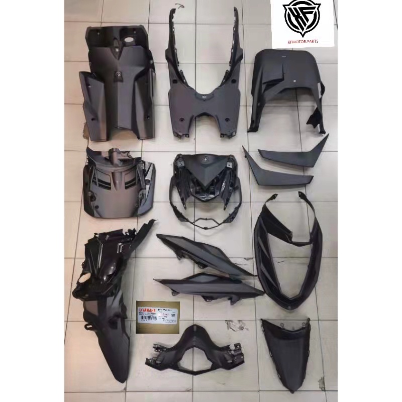 YAMAHA EGO SOLARIZ NON COLOR PART,P.P BLACK COVER SET ORIGINAL HLY BF4 ...