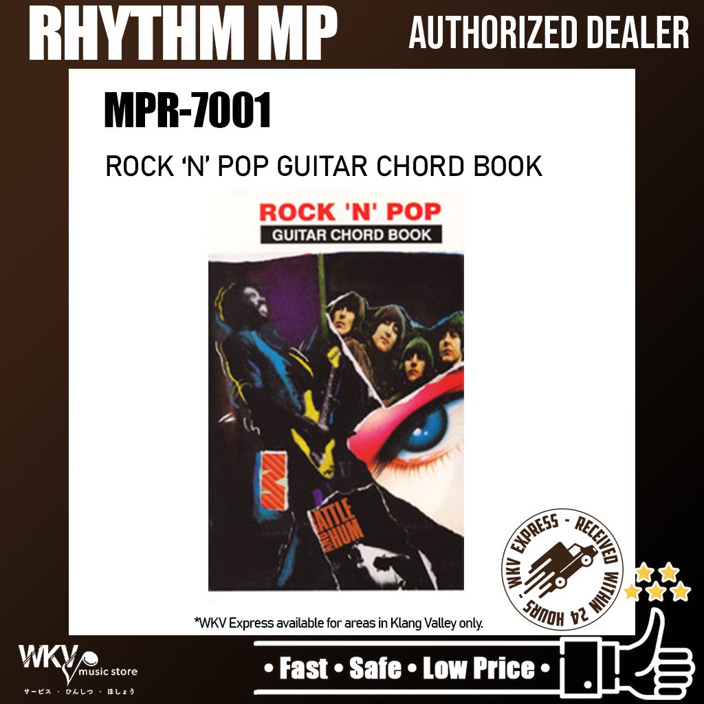 Rhythm Mp MPR-7001 Rock 'N' Pop Guitar Chord Book (MPR-7001 MPR7001 ...